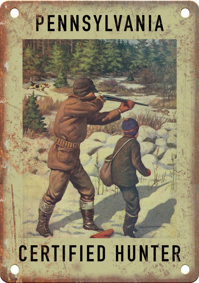 Hunting Metal Signs – Rusty Walls Sign Shop