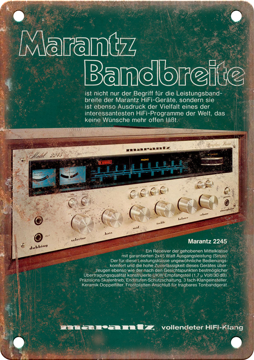 Audio & Video Metal Signs – Rusty Walls Sign Shop