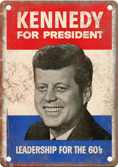 9" x 12" Metal Sign Calvin Coolidge Campaign Poster Vintage Look Repro ...