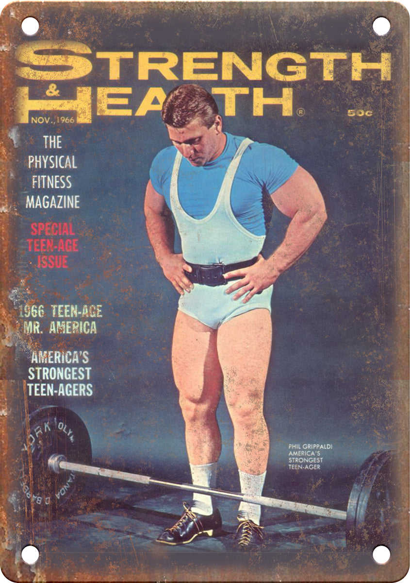 Weightlifting Metal Signs – Rusty Walls Sign Shop