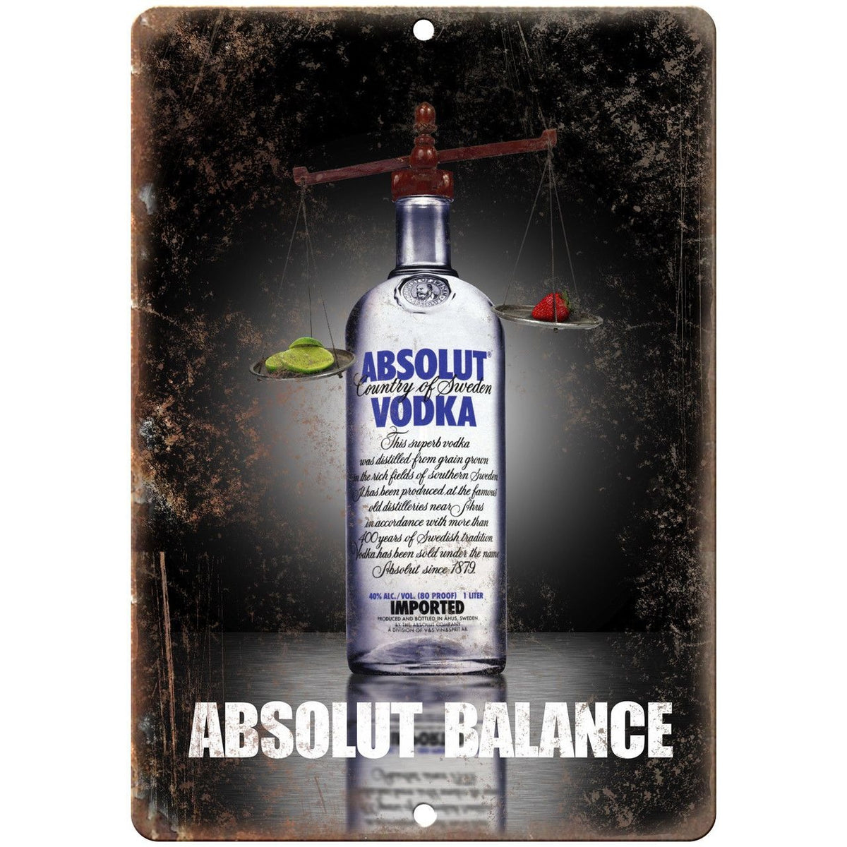 Absolut Vodka Vintage Liquor Ad Reproduction Metal Sign E102 – Rusty ...