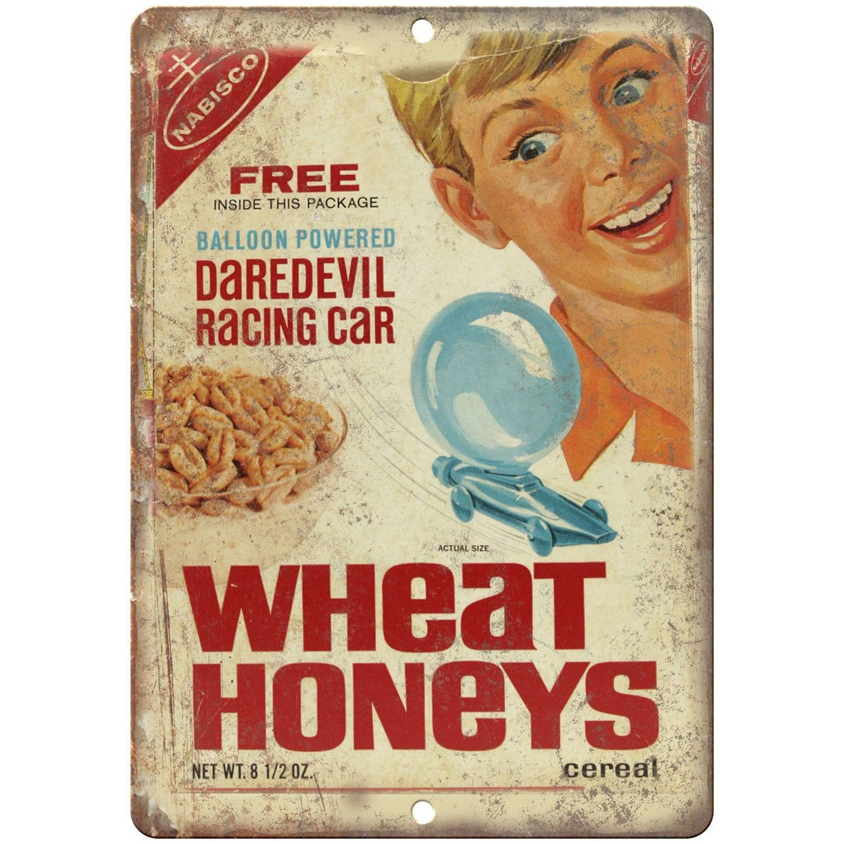 Nabisco Wheat Honey Cereal Box Art 9" x 12" Reproduction Metal Sign N1 ...