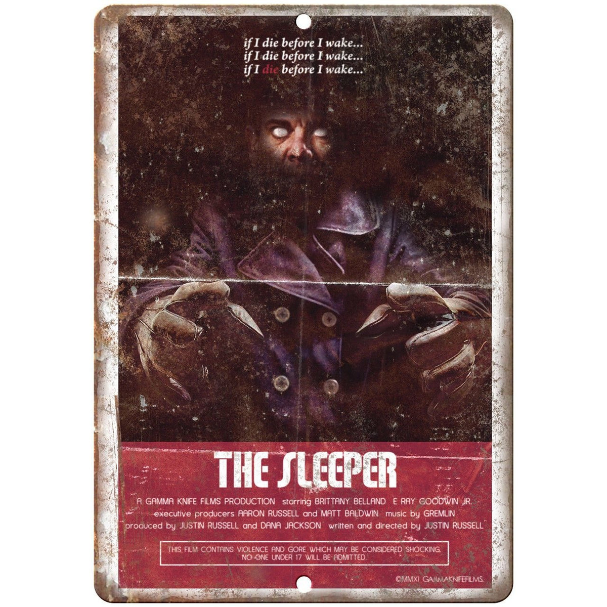 The Sleeper Vintage Horror Movie Poster Art 9" x 12" Reproduction Meta ...