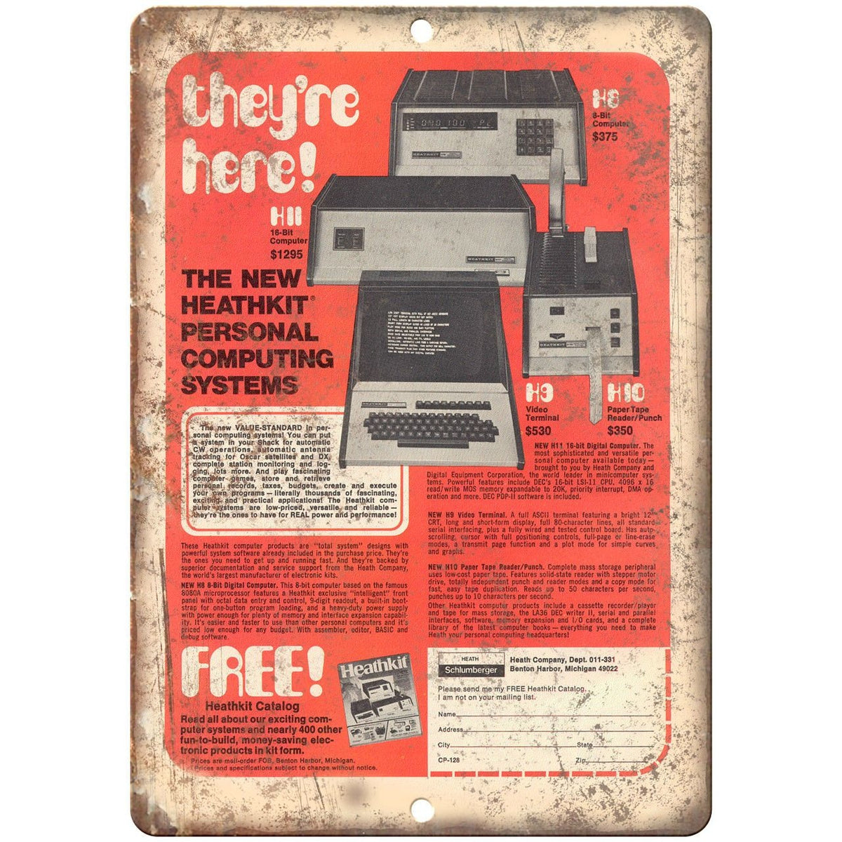 Heathkit Personal Computing System Vintage Ad 10"x7" Reproduction Meta ...