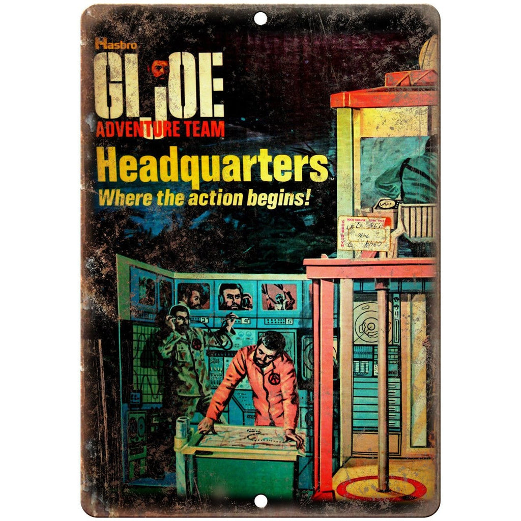 GI Joe Adventure Team Headquarters Ad 9" x 12" Reproduction Metal Sign ...