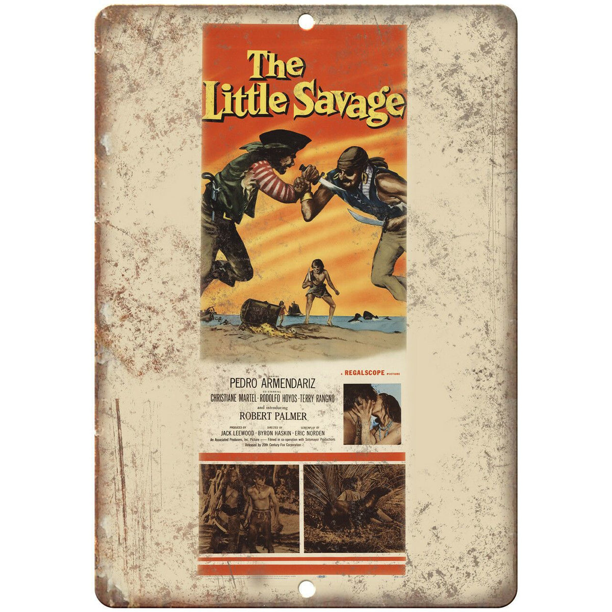 The Little Savage Regal Scope Movie Poster 10" X 7" Reproduction Metal ...