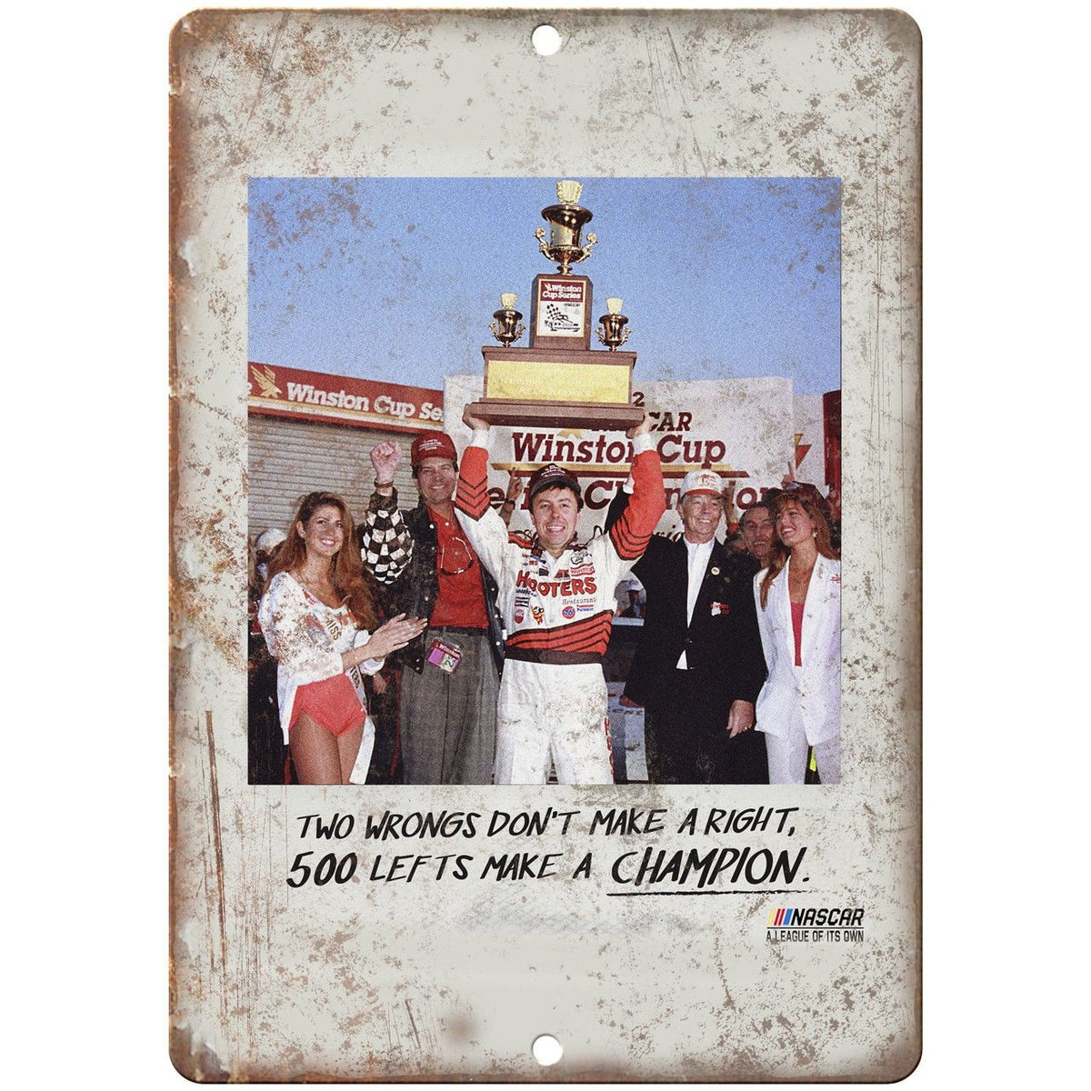 NASCAR Winston Cup Vintage Racetrack 9" x 12" Reproduction Metal Sign ...