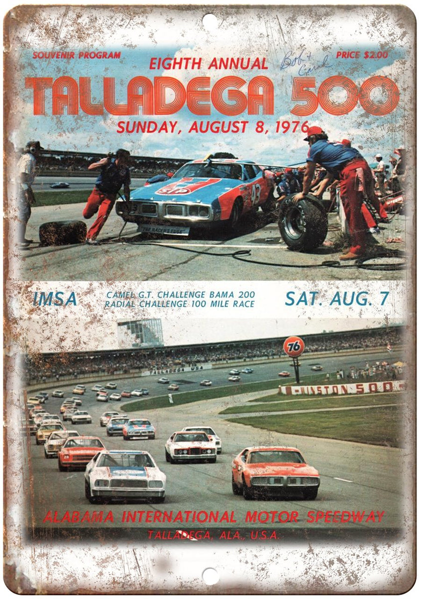 Talladega 500 Alabama Speedway Metal Sign | Rusty Walls – Rusty Walls ...