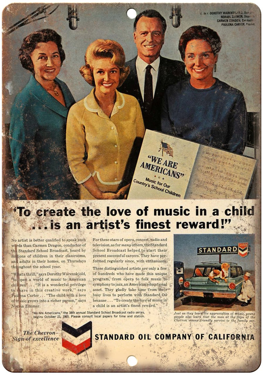 Standard Oil Company Of California Metal Sign | Rusty Walls – Rusty ...