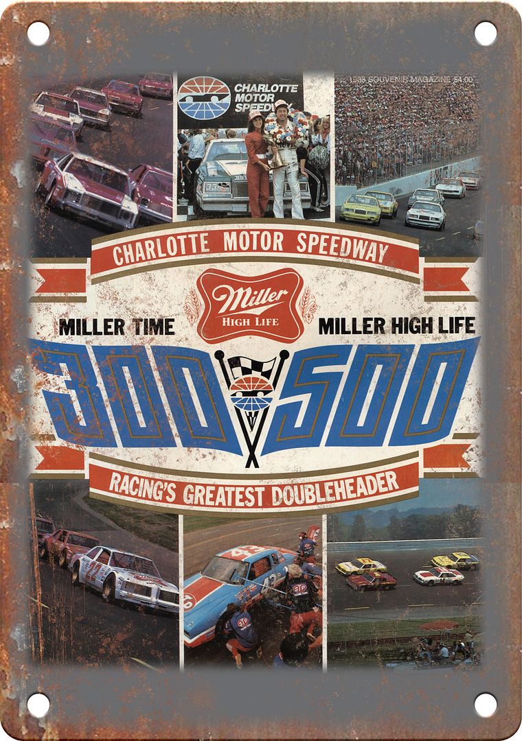 Charlotte Motor Speedway Reproduction Metal Sign | Rusty Walls – Rusty ...