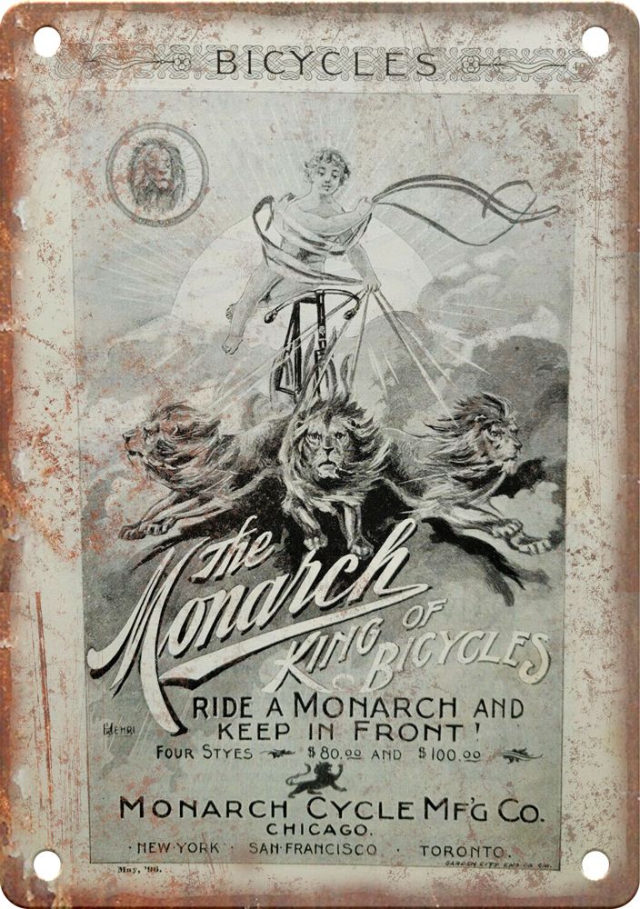 Vintage Cycling Poster Reproduction Metal Sign | Rusty Walls – Rusty ...