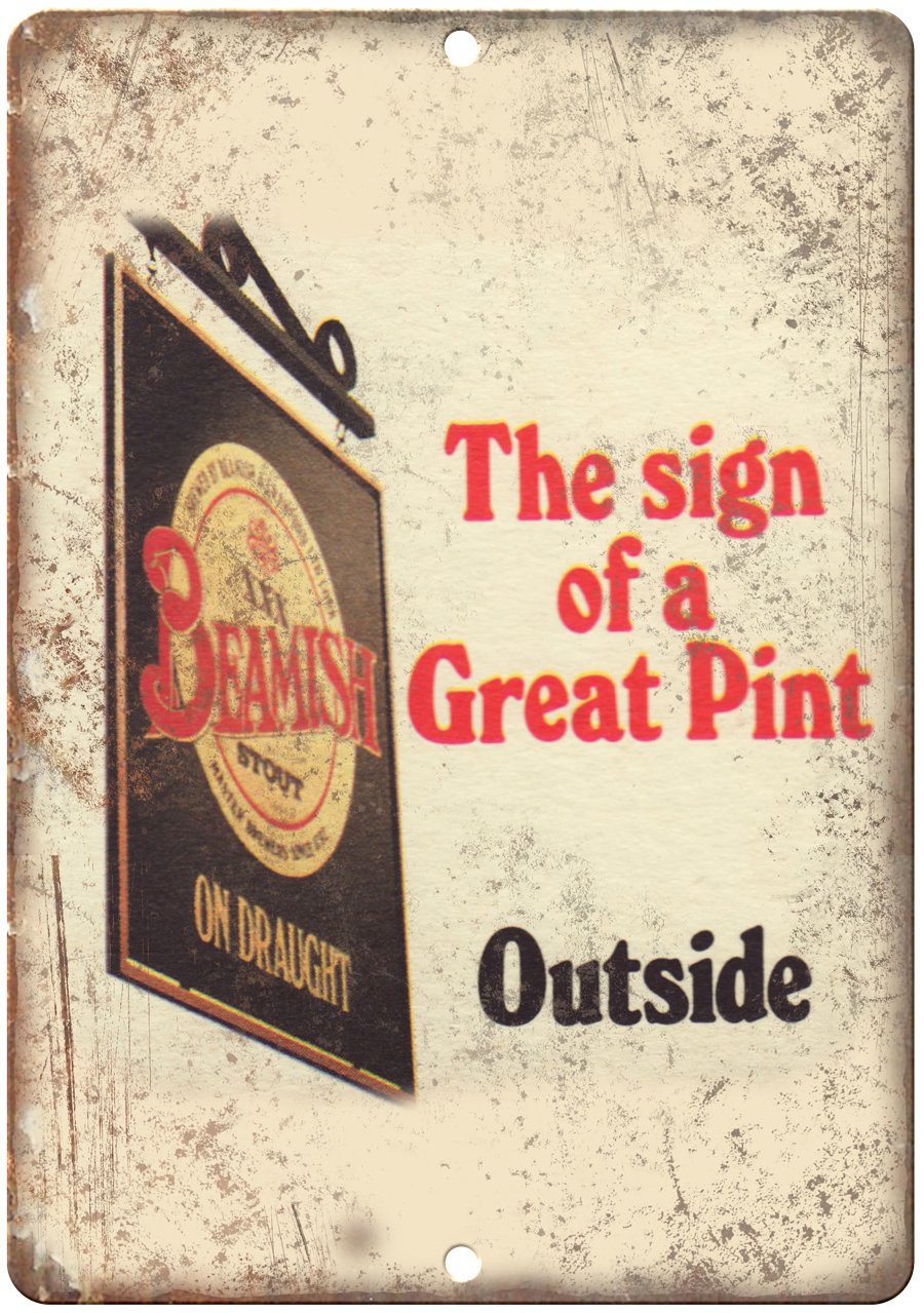 Beamish Vintage Pup Ad Metal Sign | Rusty Walls – Rusty Walls Sign Shop