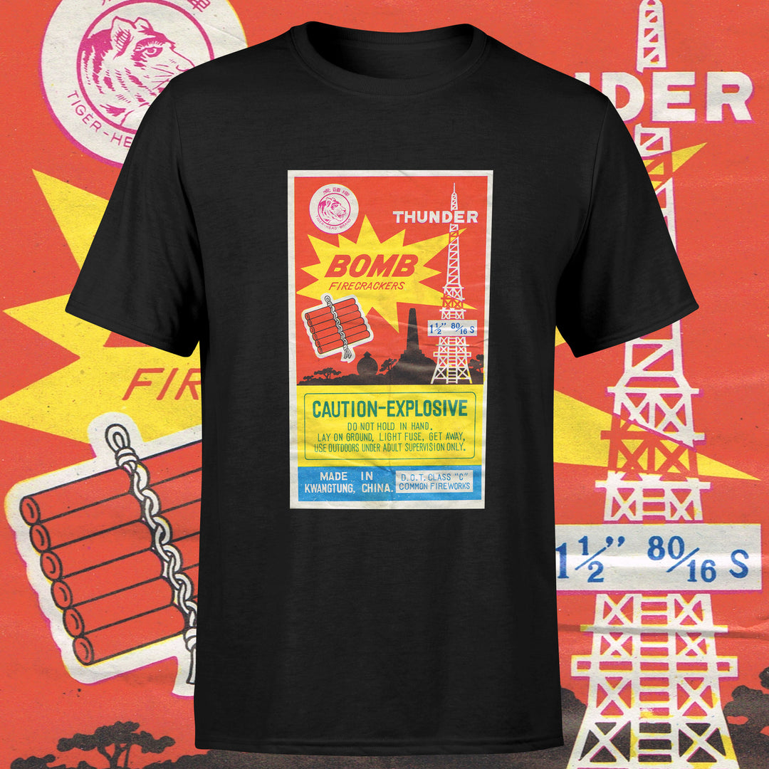 Thunder Bomb Firecrackers T-Shirt – Rusty Walls Sign Shop