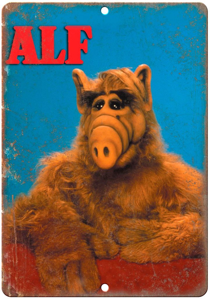 Alf Extraterrestrial 80s Kid TV Show Vintage Metal Sign | Rusty Walls ...