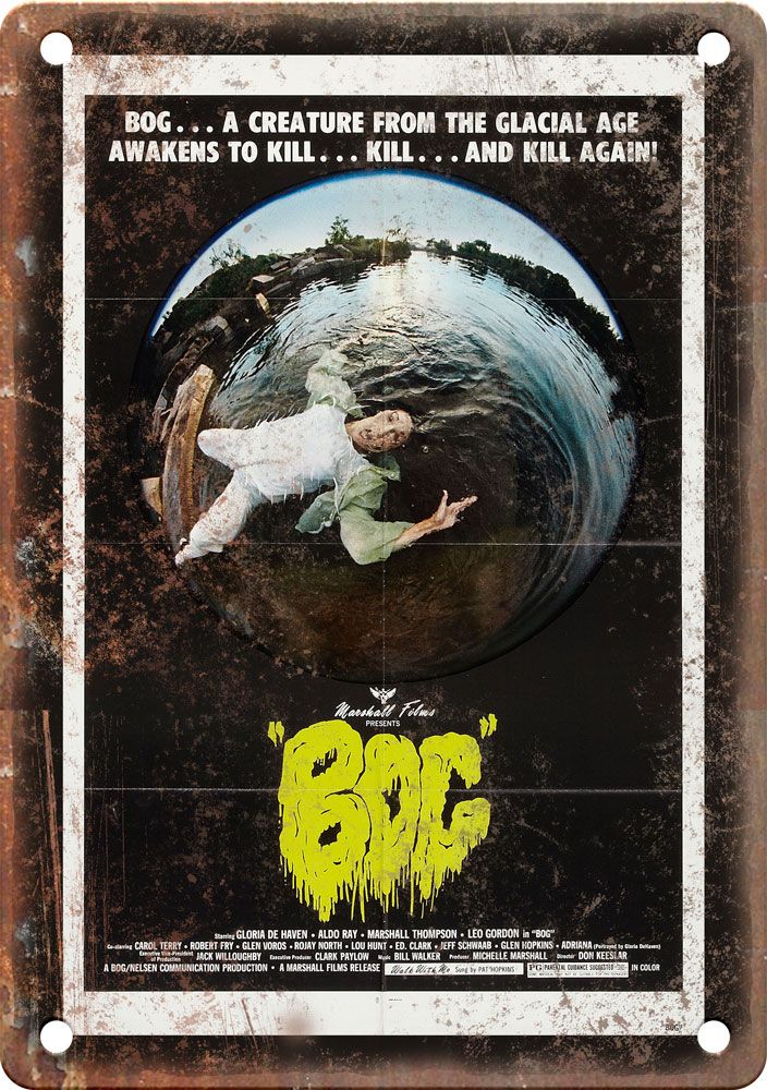 Bog Horror Movie Poster Reproduction MetalSign | Rusty Walls – Rusty ...