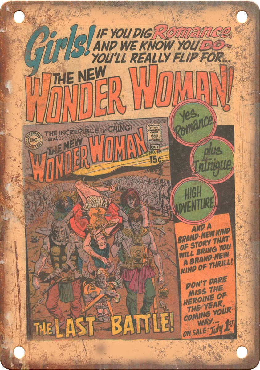Retro Comic Book Advertisment Metal Sign | Rusty Walls – Rusty Walls ...