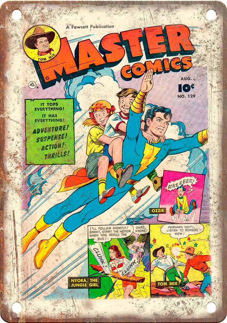 Master Comic Vintage Cover Art Metal Sign | Rusty Walls – Rusty Walls ...