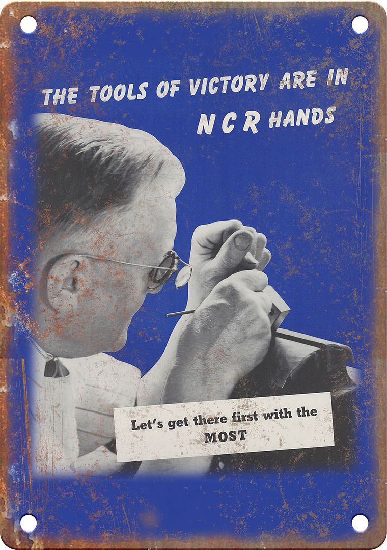 Tools of Victory WWII Propaganda Poster Reproduction Metal Sign | Rusty ...