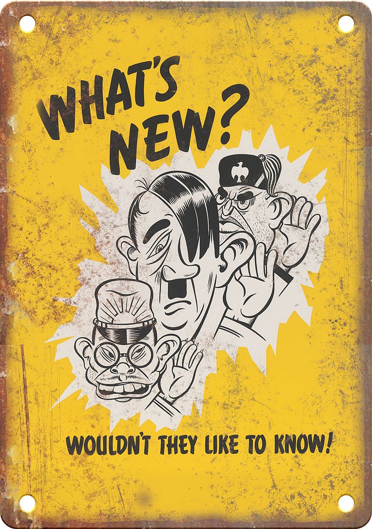 Axis Powers WWII Propaganda Poster Reproduction Metal Sign | Rusty ...