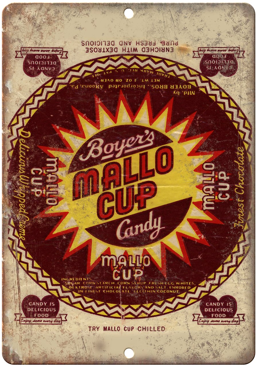 Boyers Mallo Cup Metal Sign | Rusty Walls – Rusty Walls Sign Shop