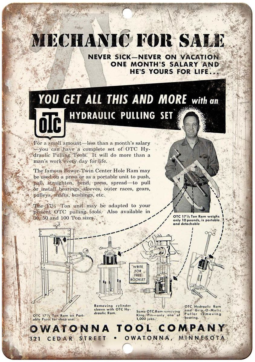 Owatonna Tool Company Minnesota Metal Sign | Rusty Walls – Rusty Walls ...