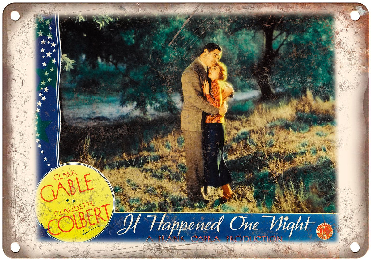 It Happened One Night Lobby Capra Metal Sign | Rusty Walls – Rusty ...